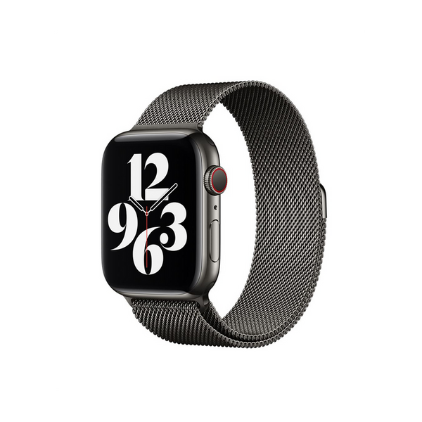 Original Apple Watch Milanese Loop Silver 44mm Stainless Steel Graphite ...