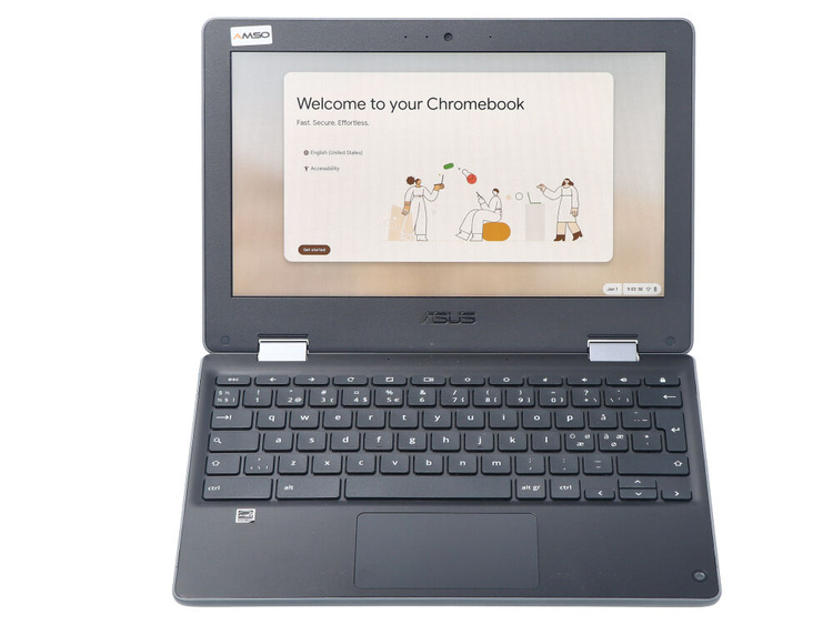 Touchscreen Asus Chromebook Flip C214M Celeron N4020 4GB 64GB MMC 1366x768 Class A- Chrome OS ...